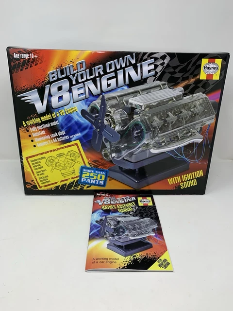 HAYNES BUILD YOUR Own V8 Engine - Partly Built model kit with sound [b ...