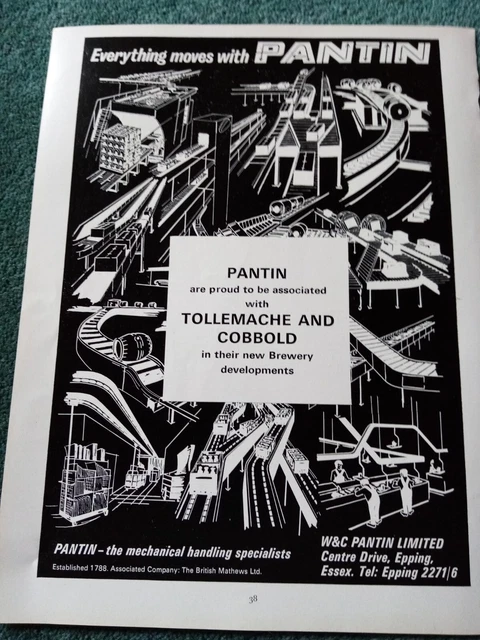 EL97 EPHEMERA 1970S advert w & c pantin Ltd epping Essex EUR 3,66 ...
