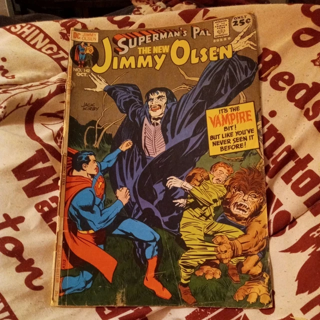 SUPERMAN'S PAL JIMMY Olsen #142 (ottobre 1971) DC Jack Kirby art cover ...