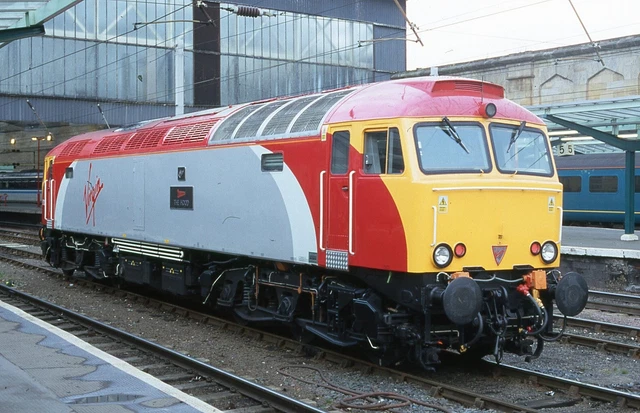 COLOUR SLIDE, CLASS 57, 57312 'The Hood', Virgin livery, Carlisle £1.25 ...