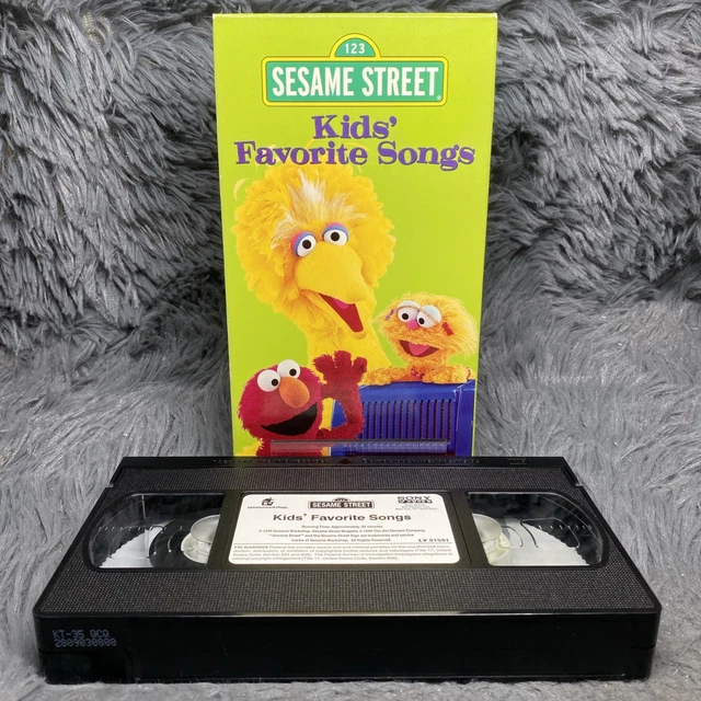 SESAME STREET: KIDS’ Favorite Songs VHS 1999 Elmo’s Top Ten Countdown ...