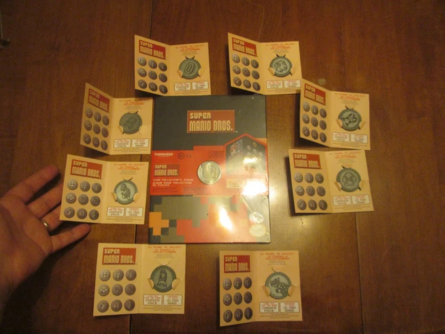 SUPER MARIO BROS. Album De Collection De Pièces + Lot De Pièces Complet ...