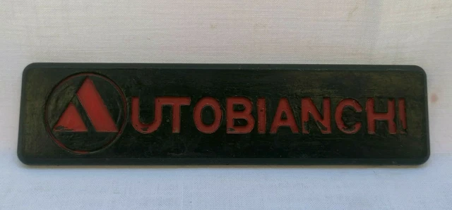 STEMMA LOGO SCRITTA emblema originale Autobianchi emblem car badge £59. ...