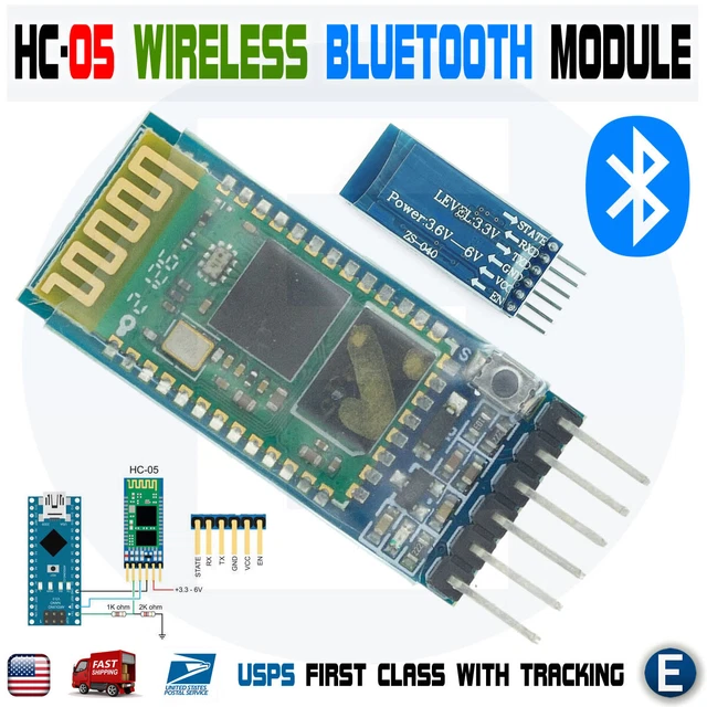 HC-05 WIRELESS BLUETOOTH RF Transceiver Module JY-MCU anti-reverse For ...