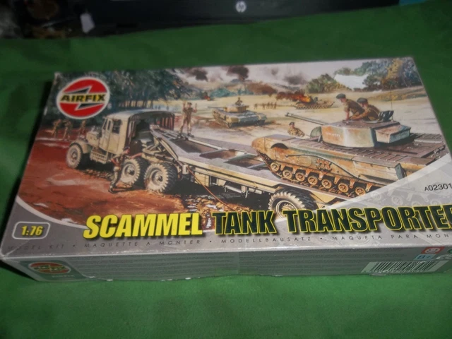 AIRFIX 1/76 Scale Scammel Tank Transporter £8.99 - PicClick UK