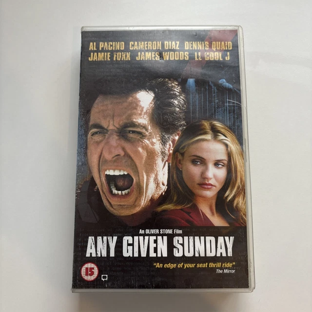 ANY GIVEN SUNDAY (2000) VHS Video Tape Ex-Rental Big Box - Thriller ...