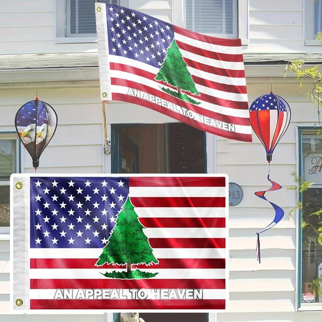 3X5 FOOT AN Appeal to Heaven Flag Pine Tree Flags Polyester £9.72 - PicClick UK