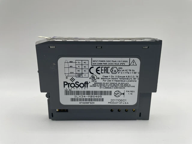 PROSOFT TECHNOLOGY ILX34-MBS485 Point I/O Modbus Serial Module $424.50 ...