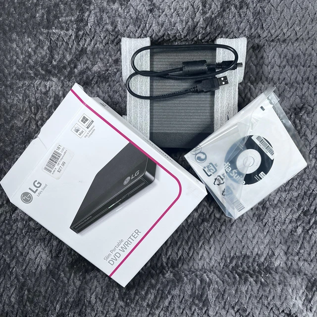 LG SLIM PORTABLE DVD Writer GP50 USB CD Black GP50NB40 MAC WINDOWS $17. ...