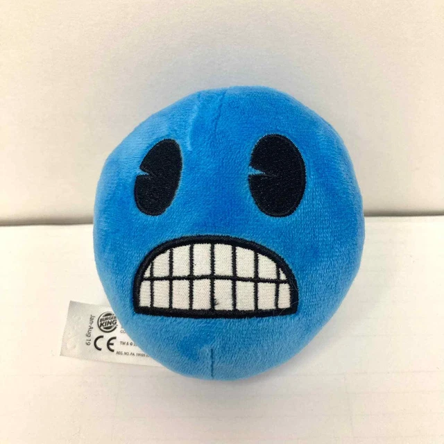 BURGER KING KIDS Meal Blue Cold Face Emoji Plush Freeze Stuffed Animal ...