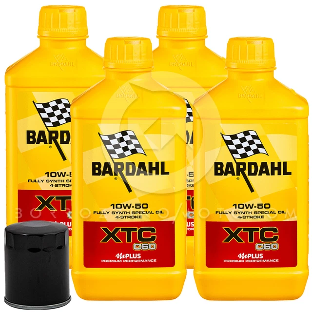 BARDAHL XTC 10W50 Oil 4L Oil Filter KTM 1290 Super Adventure S 2017/18 ...
