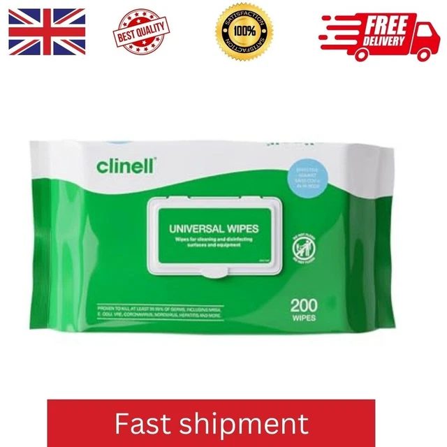 CLINELL UNIVERSAL CLEANING and Disinfectant Wipes for Surface (BCW200 ...