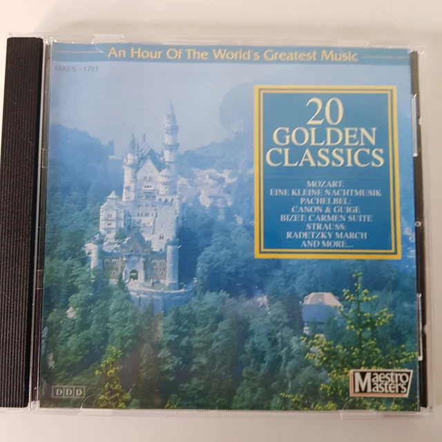 20 GOLDEN CLASSICS Mozart Strauss Pachelbel Waltz Bach Bizet 1988 Classical CD £12.50 - PicClick UK