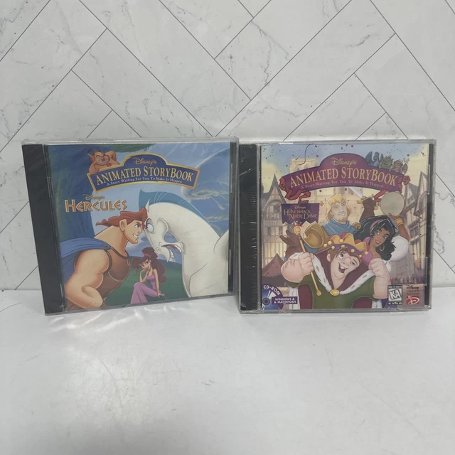 DISNEY'S ANIMATED STORYBOOK Hunchback & Hercules CD ROM PC Games BOTH ...