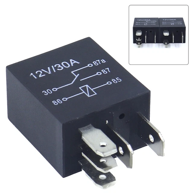 A/C RELAY 30A 12V Relay High Current Relay Vehicle Electrical Systems £ ...