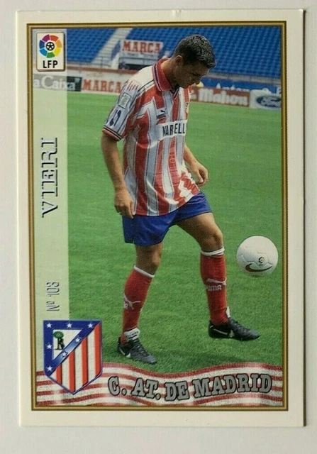 *ROOKIE* CHRISTIAN VIERI Atletico Madrid Mundicromo Las Fichas de la ...