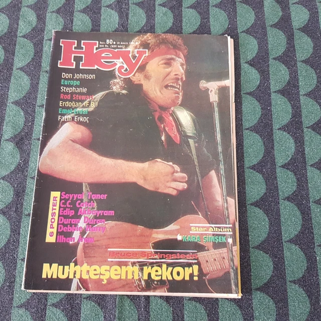 BRUCE SPRINGSTEEN 1986 Magazine Cyndi Lauper Duran Duran Billy Idol ...