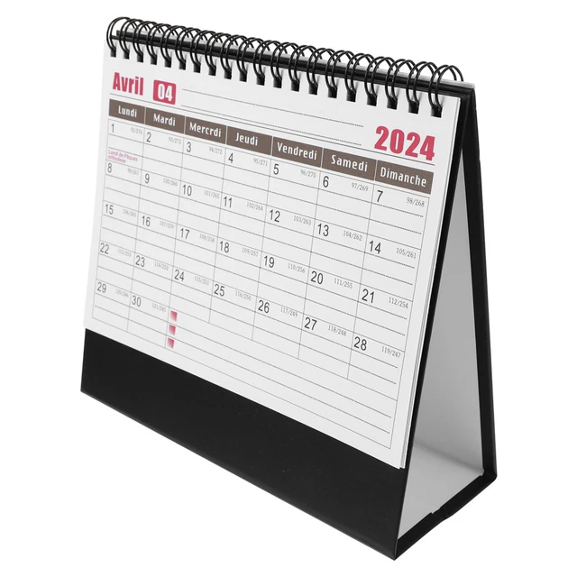DECORATIVE DESK CALENDAR Daily Use Monthly Calendar Office Standing ...