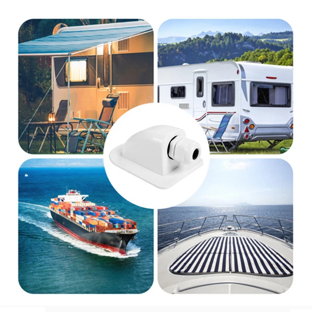 CARAVAN CAR JUNCTION Box Roof Wire Entry Acorn Boxes (Single Hole White ...