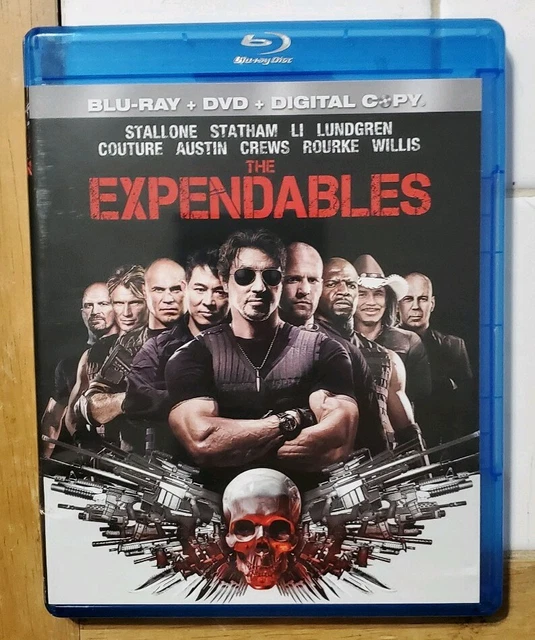 THE EXPENDABLES (BLU-RAY/DVD) Stallone, Statham, Lundgren, Willis ...