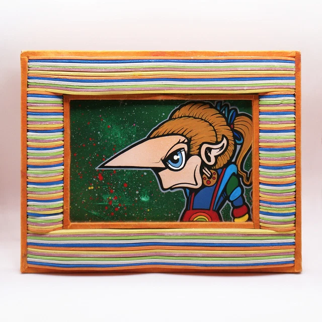 CADRE DWARF FRAME BLONDINE Rainbow Brite - Urban Art - Unique Paint on ...