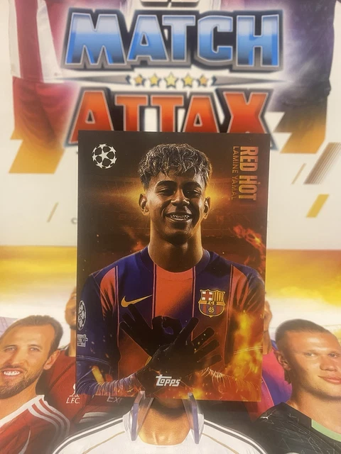 TOPPS MATCH ATTAX 25/26 RED HOT Lamine Yamal ULTRA-RARE RH-LY £78.70 ...