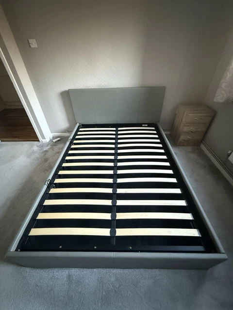 DOUBLE BED FRAME with Storage £52.70 - PicClick UK