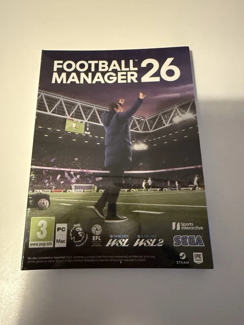 FOOTBALL MANAGER 2026 PC Mac - Code In A Box *New & Sealed* £42.00 - PicClick UK