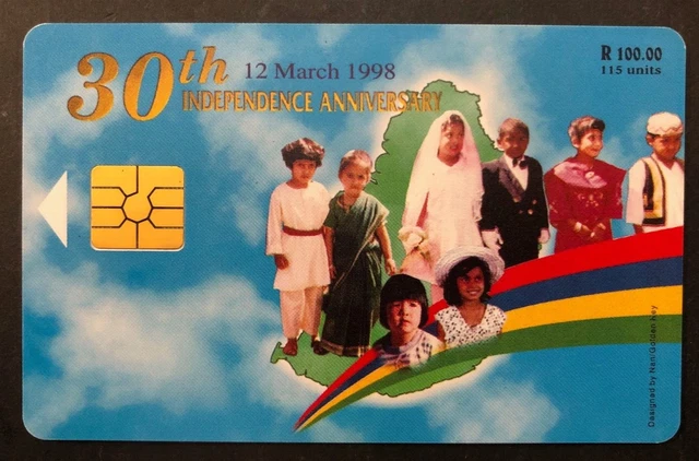 1998 MAURITIUS Chip Card 30Th Anniversary Of Independence Bb17 $2.99 ...