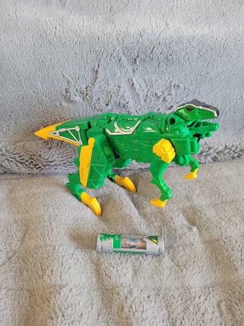 POWER RANGERS DINO Charge Velociraptor Zord With No. 4 Dino Charger £25 ...