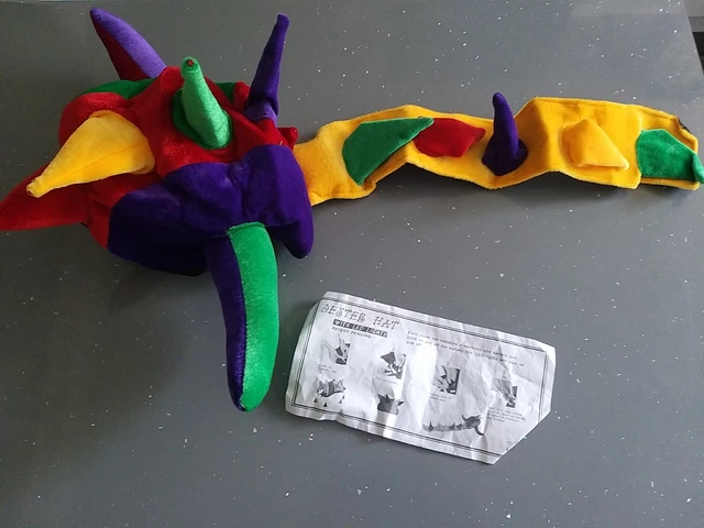 JESTER DRAGON HAT LCD Lights Festival Juggler Clown £8.12 - PicClick UK