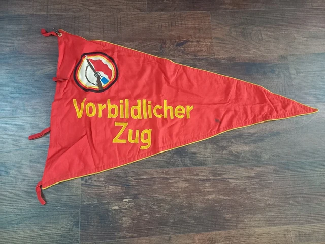 DDR BANNER FLAGGE Fahne KG Kampfgruppe Parade Apell gestickt EUR 195,00 ...