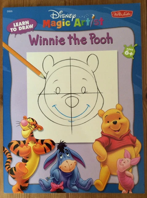 DISNEY MAGIC ARTIST Learn How To Draw Winnie The Pooh Book Walter ...