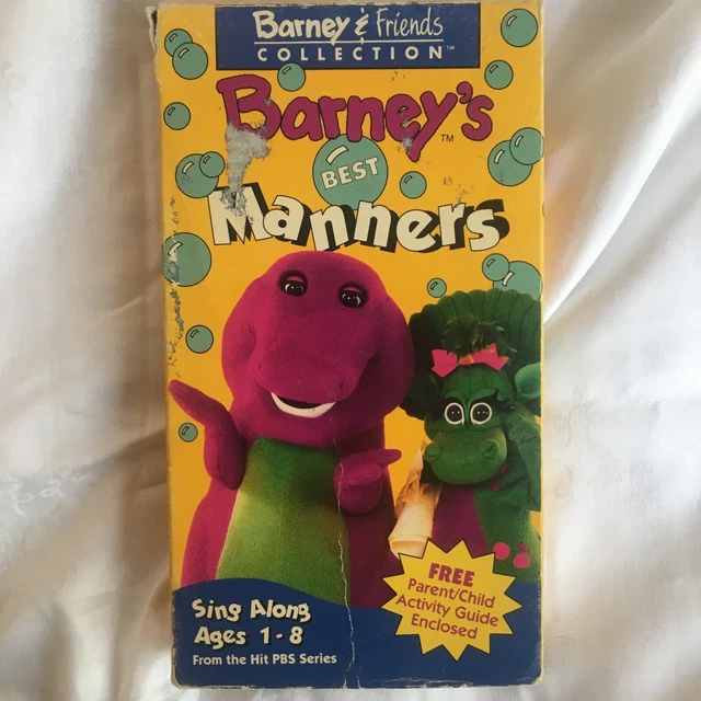 BARNEY'S BEST MANNERS VHS Video Tape Barney Friends Collection Sing ...
