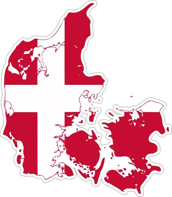 STICKER DECAL EMBLEM flag flag map map Denmark $4.31 - PicClick