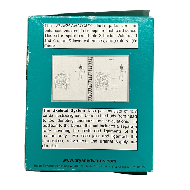 FLASH ANATOMY PAK Skeletal System Joints Ligaments Bryan Edwards £27.89 ...