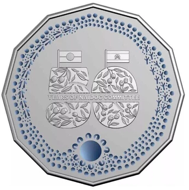 AUSTRALIA NAIDOC 50TH Anniversary 2024 50c Colour Frosted Uncirculated Coin $79.95 - PicClick AU