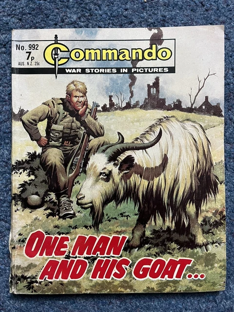 COMMANDO WAR STORIES in Pictures Comics No. 992 One Man and his Goat ...