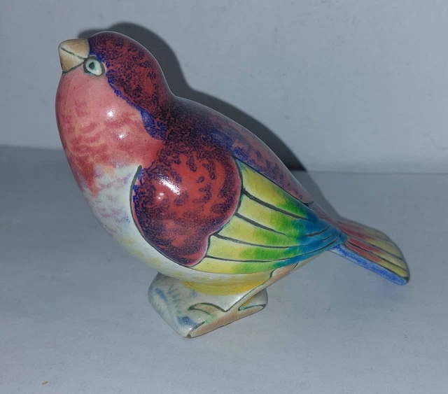 RARE OISEAU RONDE Bosse Émaux De Longwy Ferjac Polychrome EUR 249,00 ...