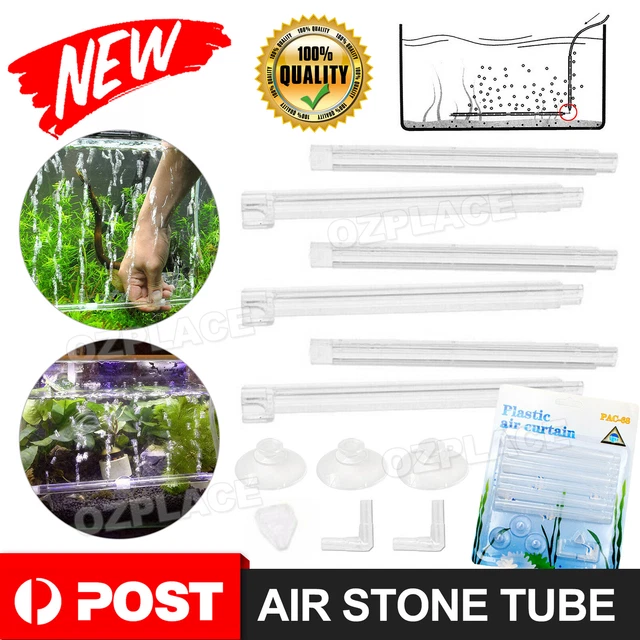 BUBBLE WALL TUBE Air Stone Air Oxygen Aeration Pump Tank Fish Aquarium ...