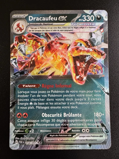 CARTE POKÉMON - Dracaufeu EX 054/091 - Destinées de Paldea - EV4.5 - NM EUR 5,99 - PicClick FR