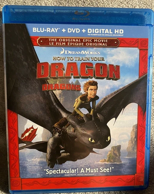 HOW TO TRAIN Your Dragon Blu-Ray+DVD+Digital Code Movie (2010) $8.00 ...