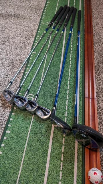 USKG TS3 V10 Junior (6) Club Set Driver,4 Hybrid, 5-7 Irons, PW Kids ...