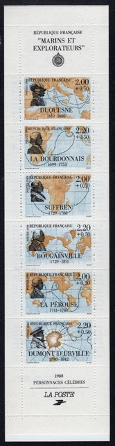 FRANCE 1988 CARNET Personnages Célèbres - Marins - BC2523 non plié ** Luxe EUR 2,40 - PicClick FR