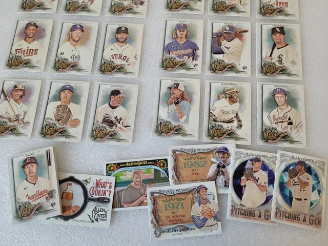 TOPPS MLB ALLEN & Ginter 2022 Core Set (Set de Base) 1 à 350 + Inserts ...