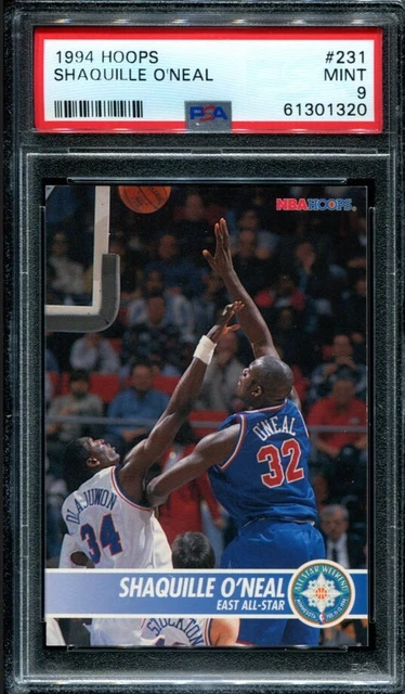 PSA 9 COMME Neuf 1994 Cerceaux Shaq Shaquille O'neal #231 Magic 01320 ...
