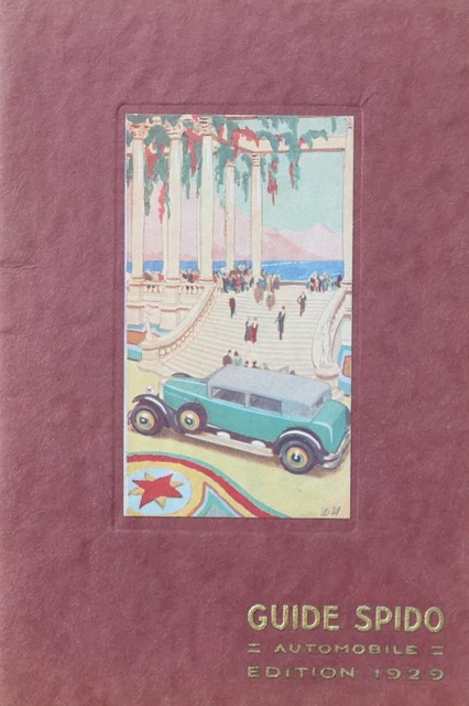 GUIDE SPIDO 1929 André Fils PARIS Spidoléine automobile bidon huile ...