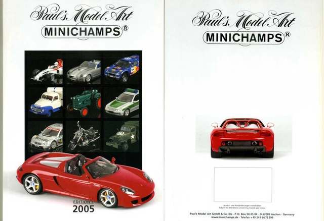 MODELLINO AUTO BOOK booklet CATALOGO MINICHAMPS 2005 modellismo da ...