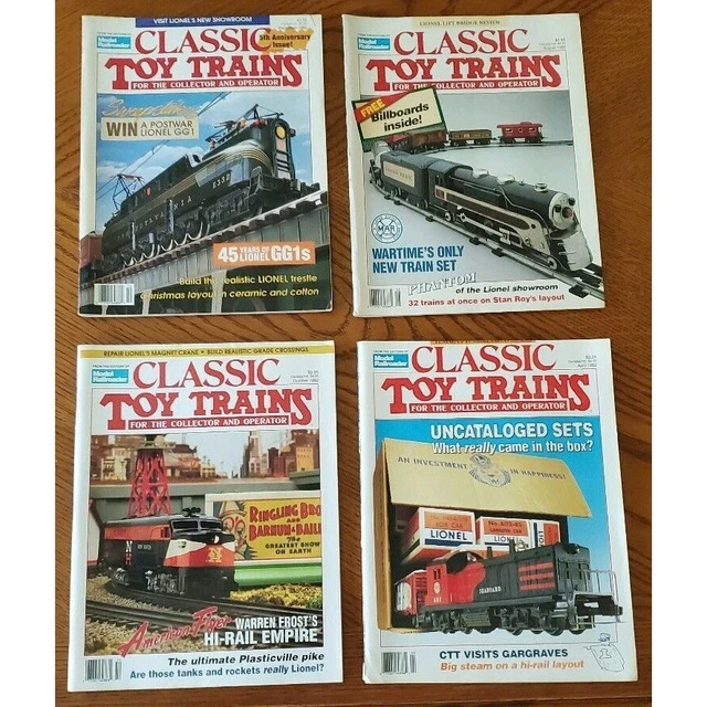1992 CLASSIC TOY Trains Magazine (4) Apr CTT, Aug Phantom, Oct Hi-Rail ...