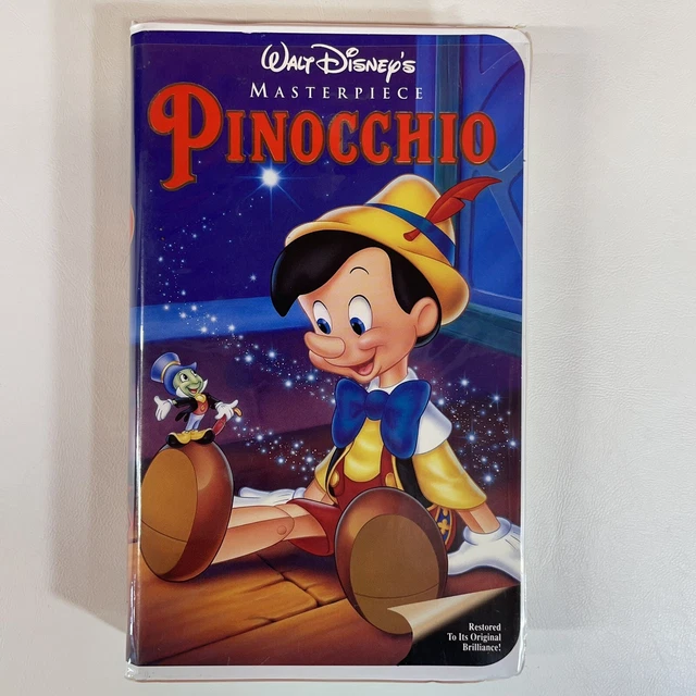 PINOCCHIO VTG 1993 VHS Tape #239 Walt Disney Masterpiece Home Video ...